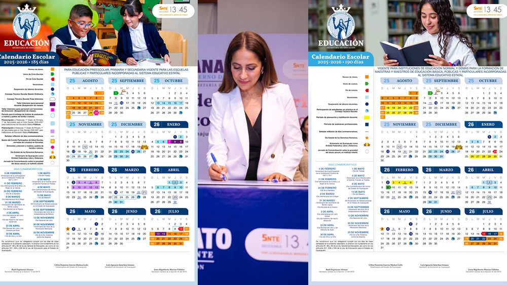 Firma gobernadora calendario escolar 2025-2026; clases inician el 1 de ...